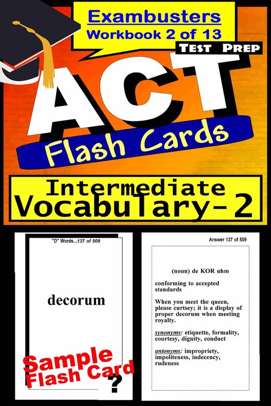 Exambusters ACT 2 - ACT Test Prep Intermediate Vocabulary Review ...