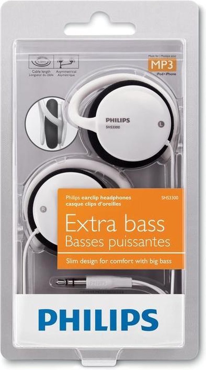 Philips Casque à clips d'oreille SHS3300/10 | bol.com