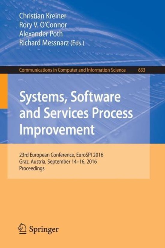 Systems, Software and Services Process Improvement | 9783319448169 | Boeken | bol.com