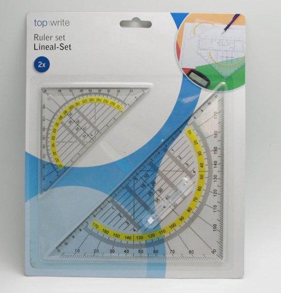 Geodriehoek 2 stuks | bol.com