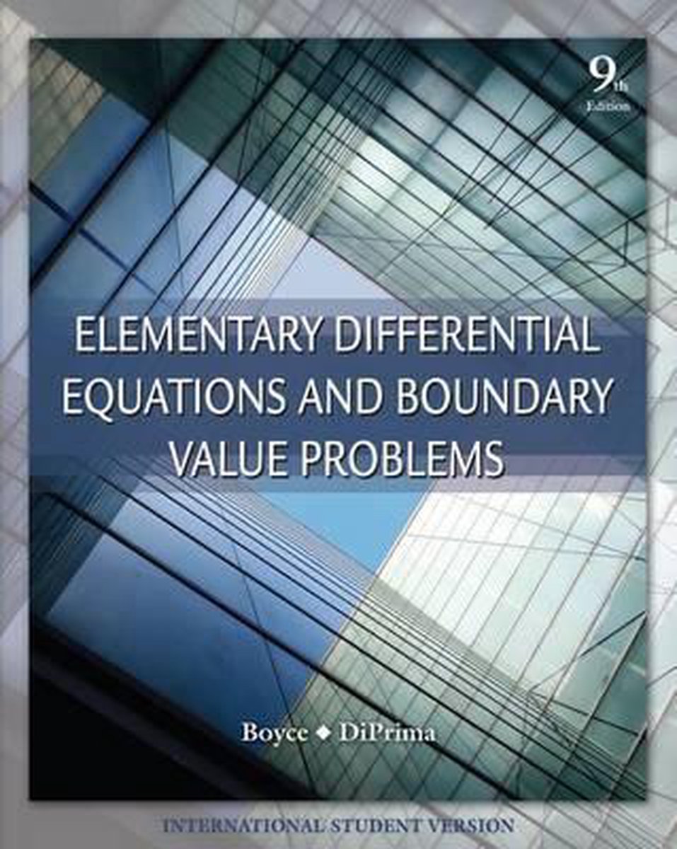 Elementary Differential Equations And Boundary Value Problem, William E. Boyce, 9780470398739