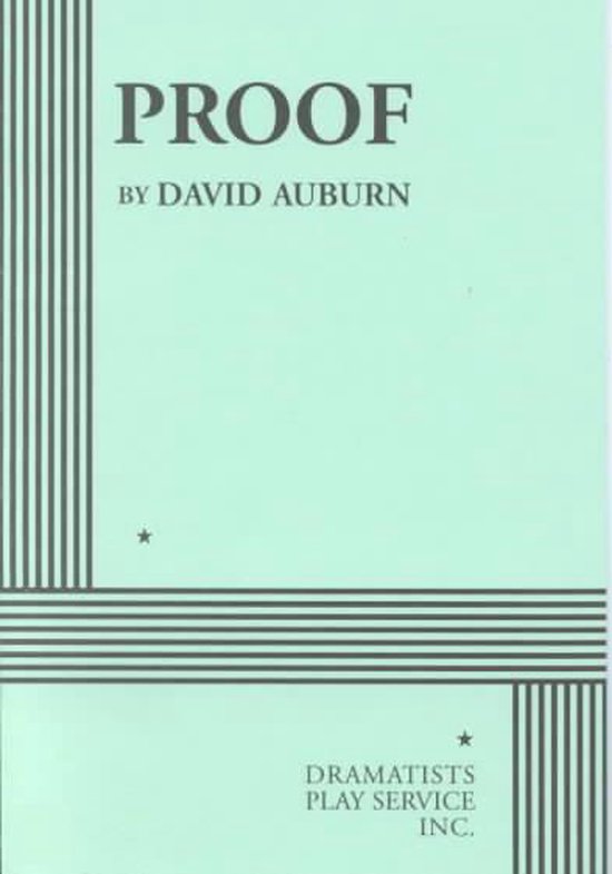 Proof, David Auburn | 9780822217824 | Boeken | bol.com