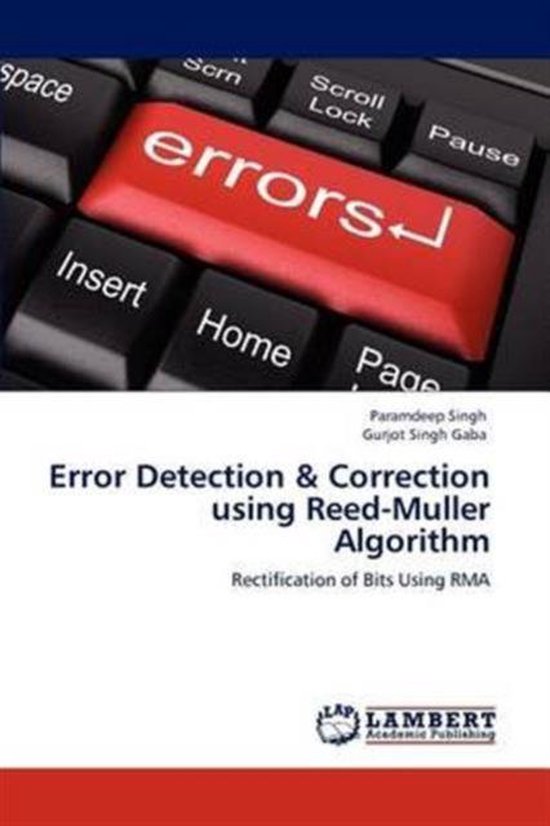 Error Detection & Correction using Reed-Muller Algorithm | 9783659136474 | Paramdeep... | bol