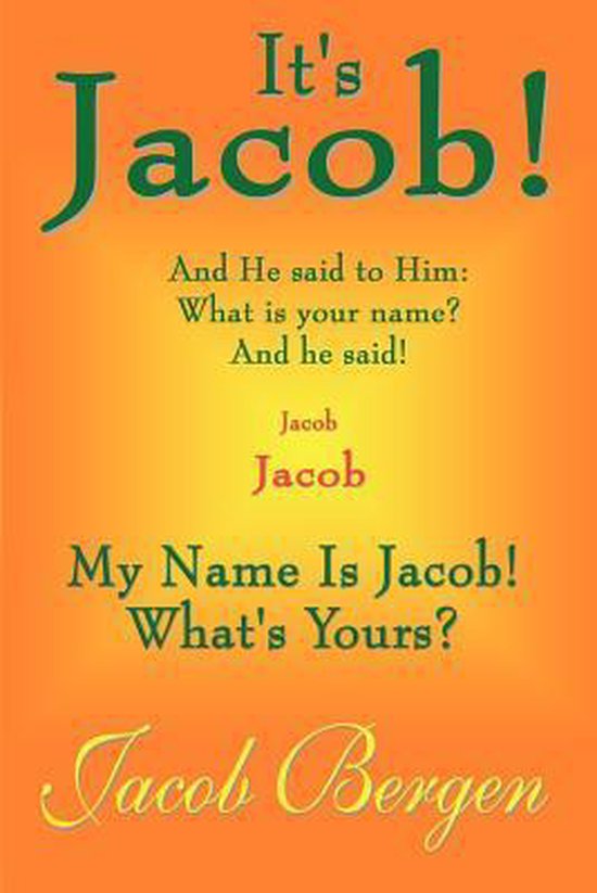 It's Jacob! | 9780759695351 | Jacob Bergen | Boeken | bol