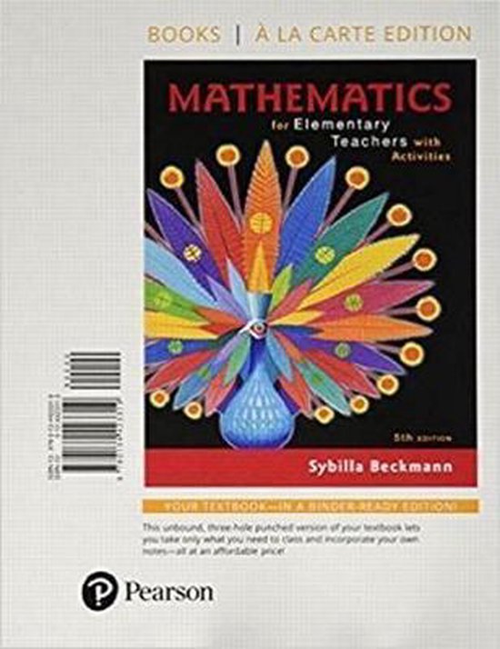 Mathematics for Elementary Teachers with Activities | bol.com