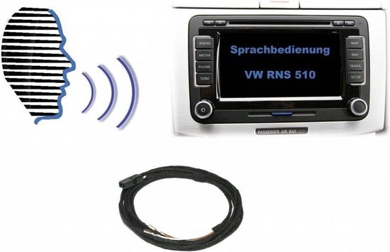 Spraakbesturing - Retrofit - VW RNS 510 - voor de fabriek handen vrij ...