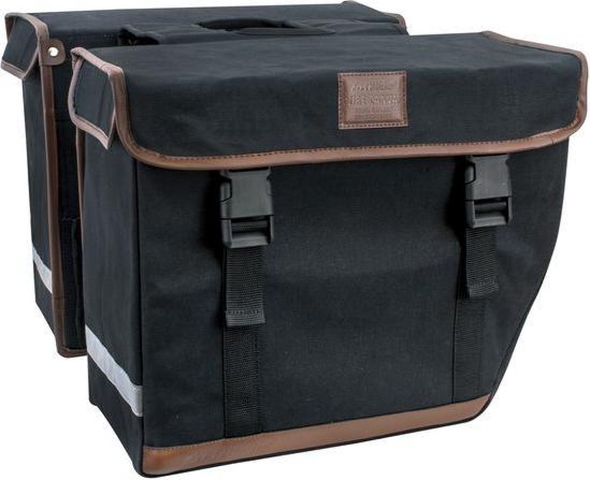 FASTRIDER DUBBELE FIETSTAS LED CANVAS LIMITED 93 41,5 LITER ZWART | bol.com