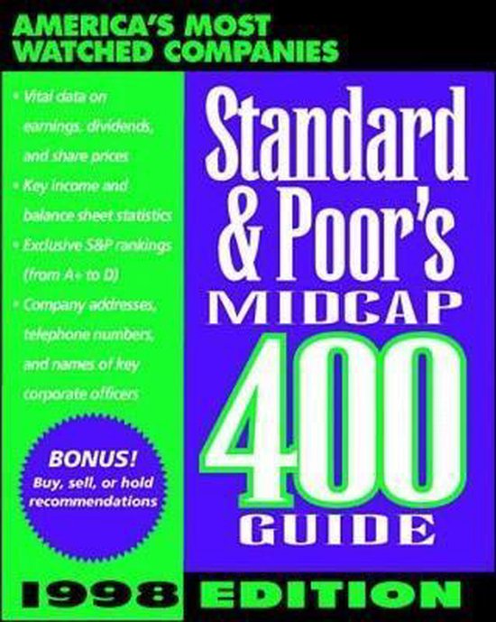Standard & Poor's MidCap 400 Guide, 1998 Edition | 9780070526204 | Standard & Poor'S |... | bol