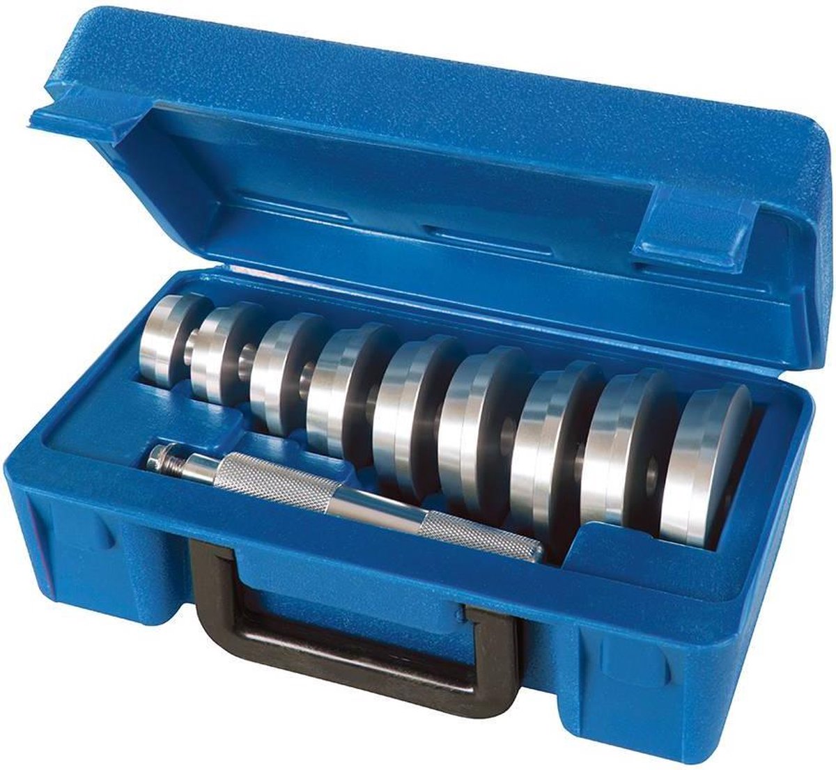 Silverline 10-delige wiellager montage set 40 - 81 mm | bol