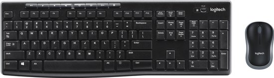 Logitech MK270 - Draadloos Toetsenbord en Muis - Azerty BE - Zwart | bol