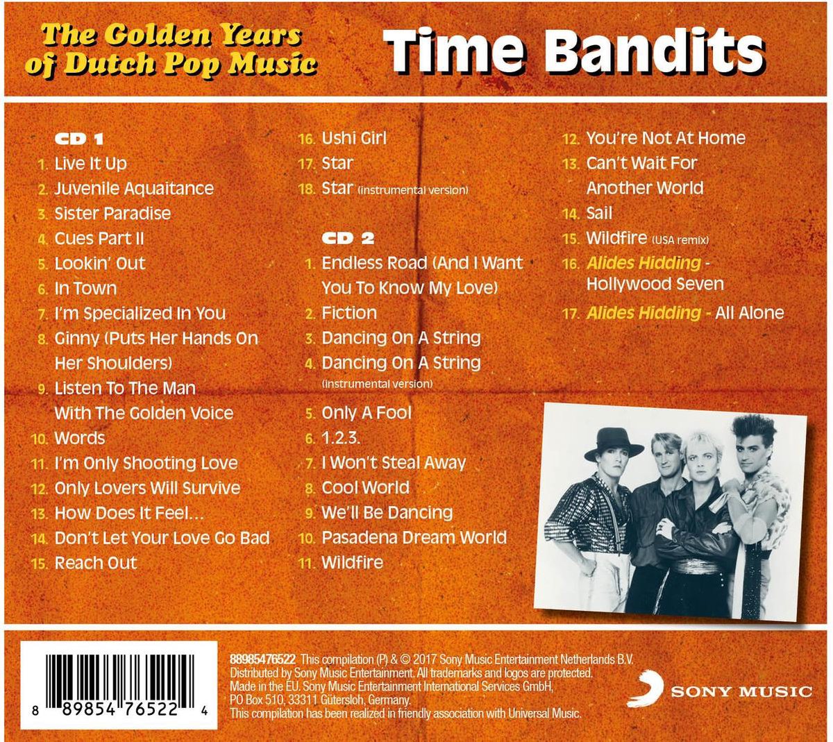 The Golden Years Of Dutch Pop Music - Time Bandits, Time Bandits | CD ...