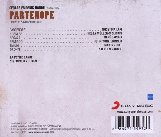 Handel Partenope - Complete cd | bol