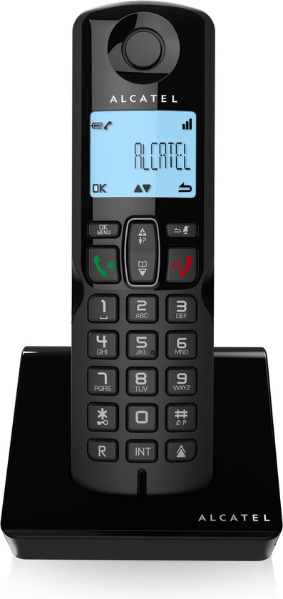 Alcatel S250 Duo draadloze Dect huistelefoon voor vaste lijn | Verlicht ...