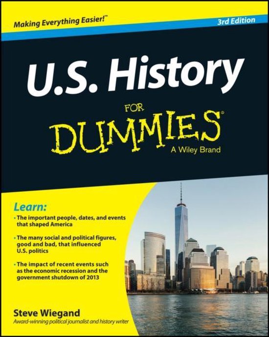 U S History For Dummies 3Rd Edition | 9781118888988 | Steve Wiegand ...