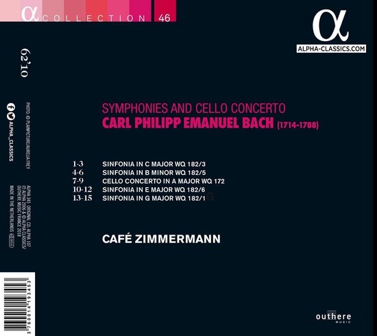Café Zimmermann - Symphonies / Cello Concerto (CD), Cafe Zimmermann ...