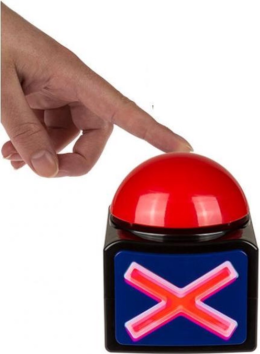 Zoemer drukknop buzz - Leuk voor quiz - Geeft licht en geluid | bol.com