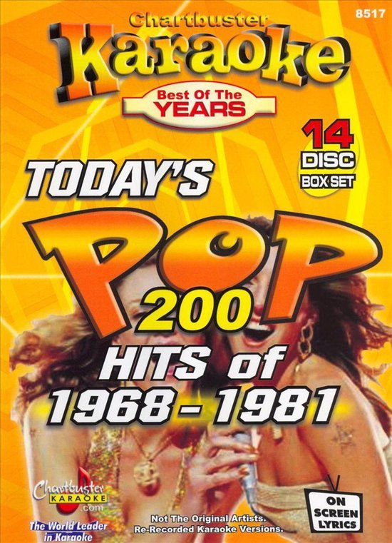 Today s Pop Hits Of 1968 81 Karaoke CD album Muziek Bol today-s-pop-hits-of-1968-81-karaoke-cd-album-muziek-bol