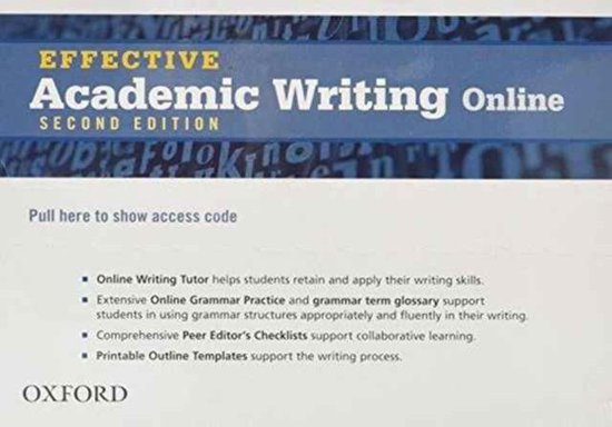 Effective Academic Writing Second Edition | 9780194323505 | Boeken ...