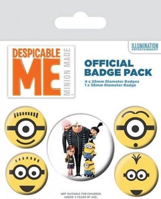 Despicable Me - Minions Official Badge Pack | bol