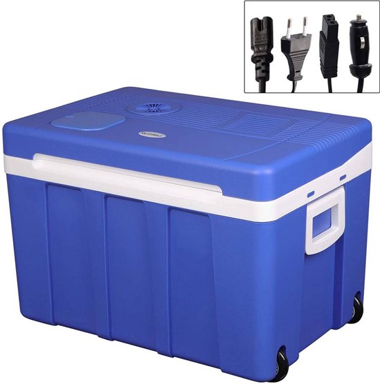 Koelbox met wielen voor auto & camping warm en koud 50L A++ - Frigobox ...