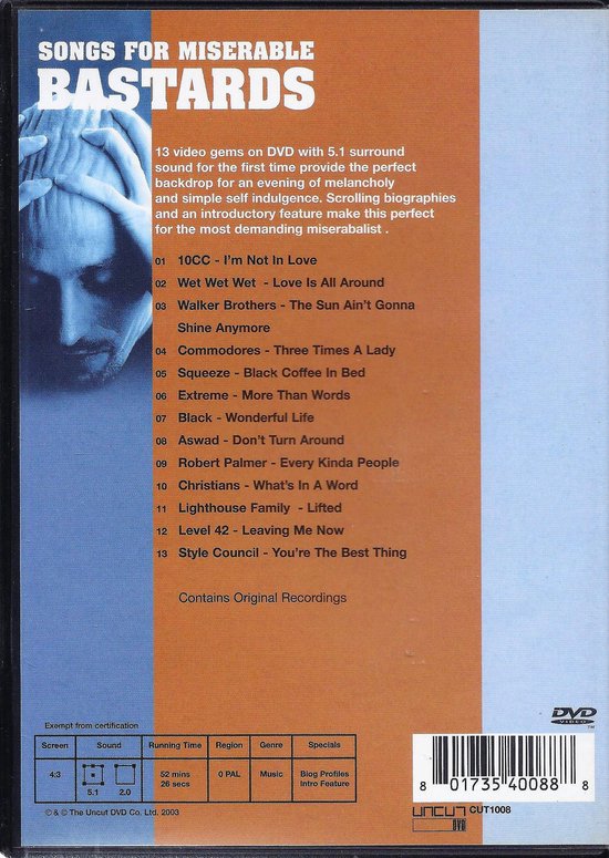 Songs for Miserable Bastards, various artists | Muziek | bol