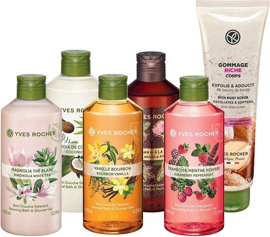 Yves Rocher - SHOWER&BODY set - Voordeelverpakking 6 stuks: 5 x Bad ...