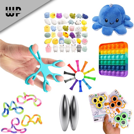 Wonderprice - Fidget Toys pakket - 25 Stuks - Pop it - Squishy - Mochi ...