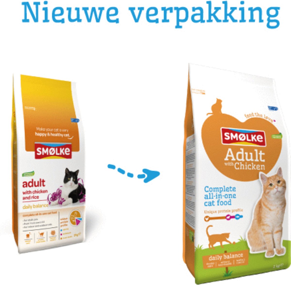 Smolke Kattenvoer Adult Kip - Rijst 4 kg | bol.com