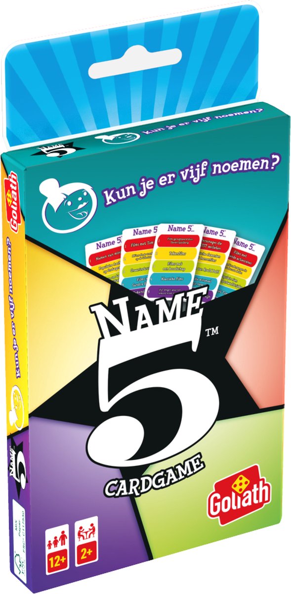 Name 5 Card Game Kaartspel Trivia Kun Je Er Vijf Noemen Games
