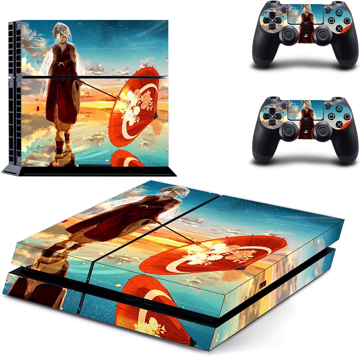 PS4 Skin - Console Skin - Li Li Skin - 1 console en 2 controller ...