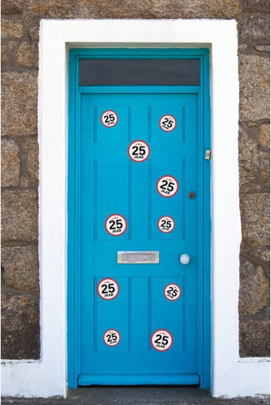 Leeftijd stickers pakket 25 jaar | bol