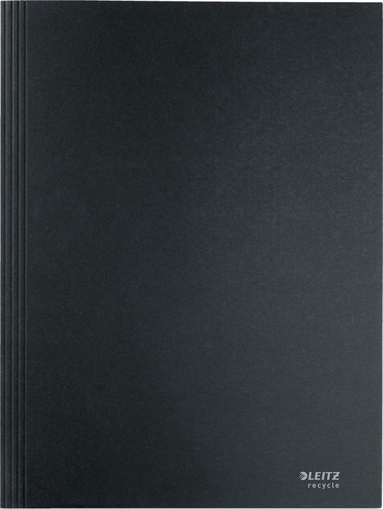 Dossiermap Leitz Recycle A4 3-kleps karton zwart - 10 stuks | bol