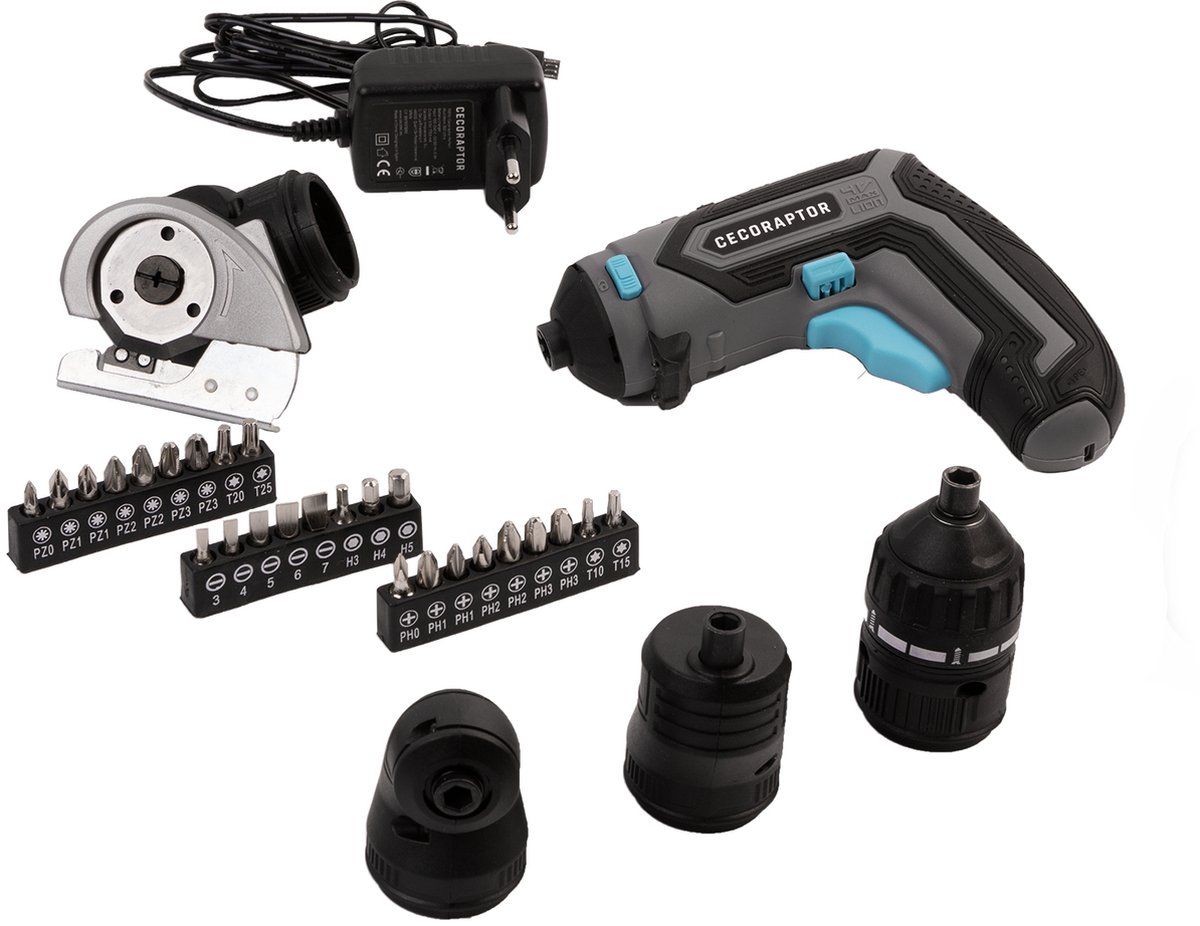 Cecotec Schroefmachine - Incl. transportkoffer - LED verlichting - Set ...