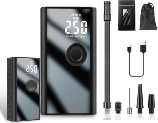 Yoelbaer 4 in 1 draagbare luchtcompressor - Elektrische pomp ...