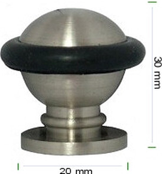 Deurstopper nikkel-satijn | bol.com