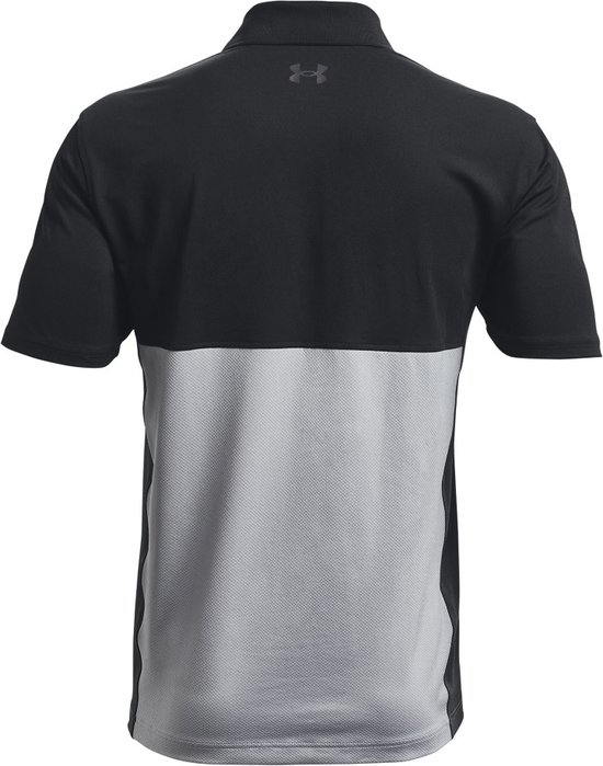Under Armour Performance Blocked Polo-Black / Steel / Jet Gray | bol.com