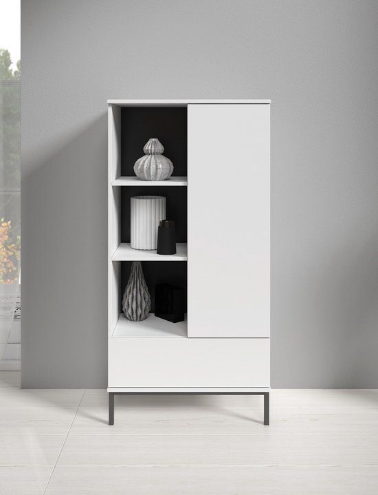 Meubella - Kast Queen - Wit - 70 cm | bol.com