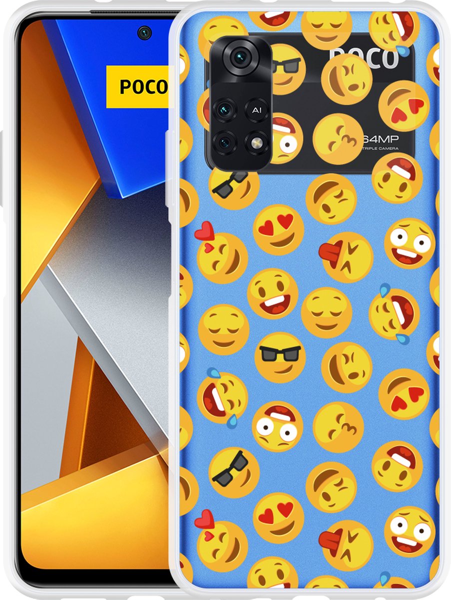 Xiaomi Poco M4 Pro Hoesje Emoji - Designed by Cazy | bol