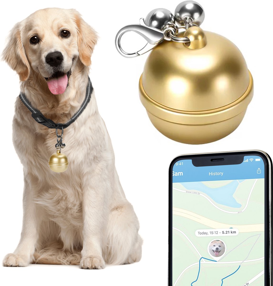 Ease GPS Tracker voor Hond – Met Halsband - Dieren – Huisdier – Live ...