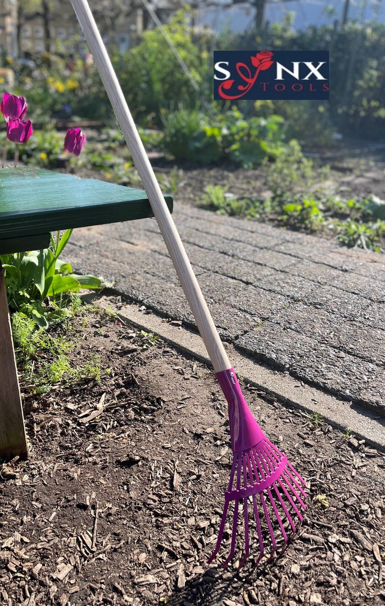 Synx Tools Kinder bladhark Gazonhark Hark - Buitenspeelgoed / Speelgoed ...