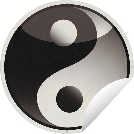 Affiche de jardin autour du Yin et du yang - Symbole du Yin et du Yang ...