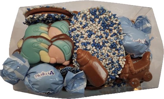 Geboorte chocolade - blauw - jongen - geboorte - babyboy - zwangerschap ...