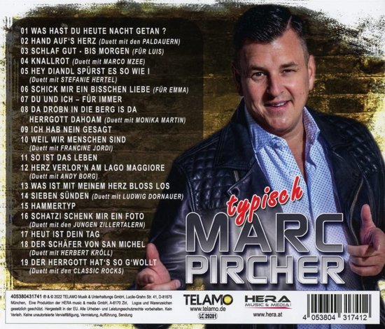 Marc Pircher - 30 Jahre Typisch Marc Pircher - CD, Marc Pircher | CD ...
