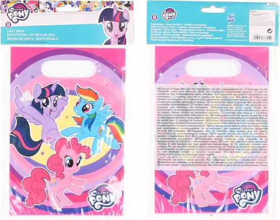 AMSCAN - 8 My Little Pony cadeauzakjes - Decoratie > Feestzakjes | bol.com
