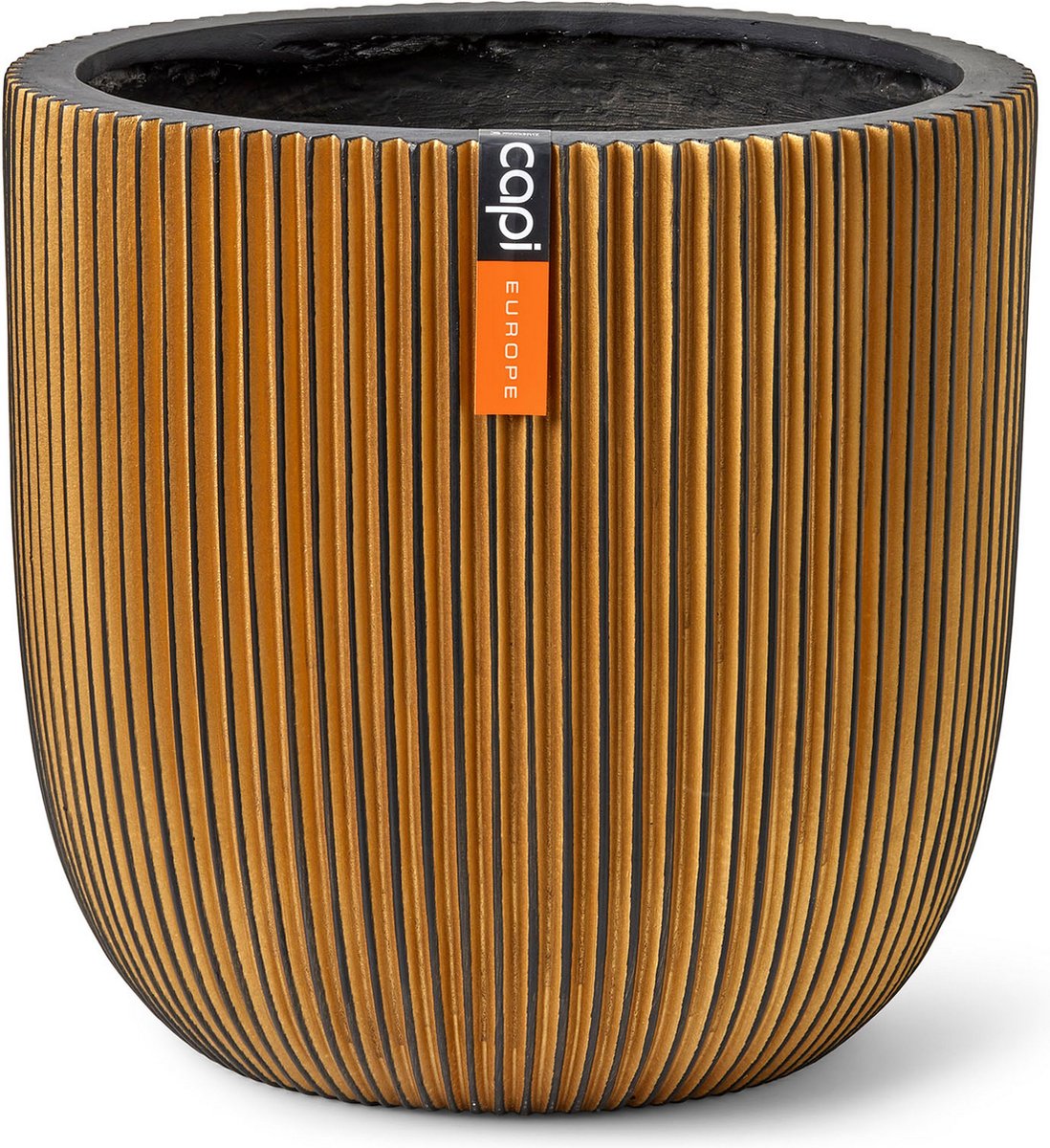 Capi Europe - Bloempot bol Groove XL - 42x41 - Goud - Bloempot voor ...