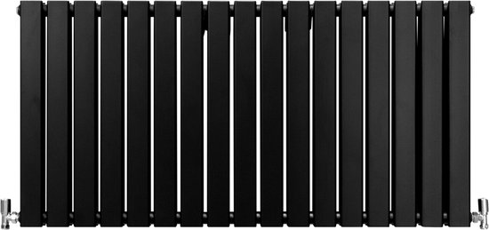 Design Radiator Sierradiator Verwarming - Mat Zwart - 600 mm x 1190 mm ...