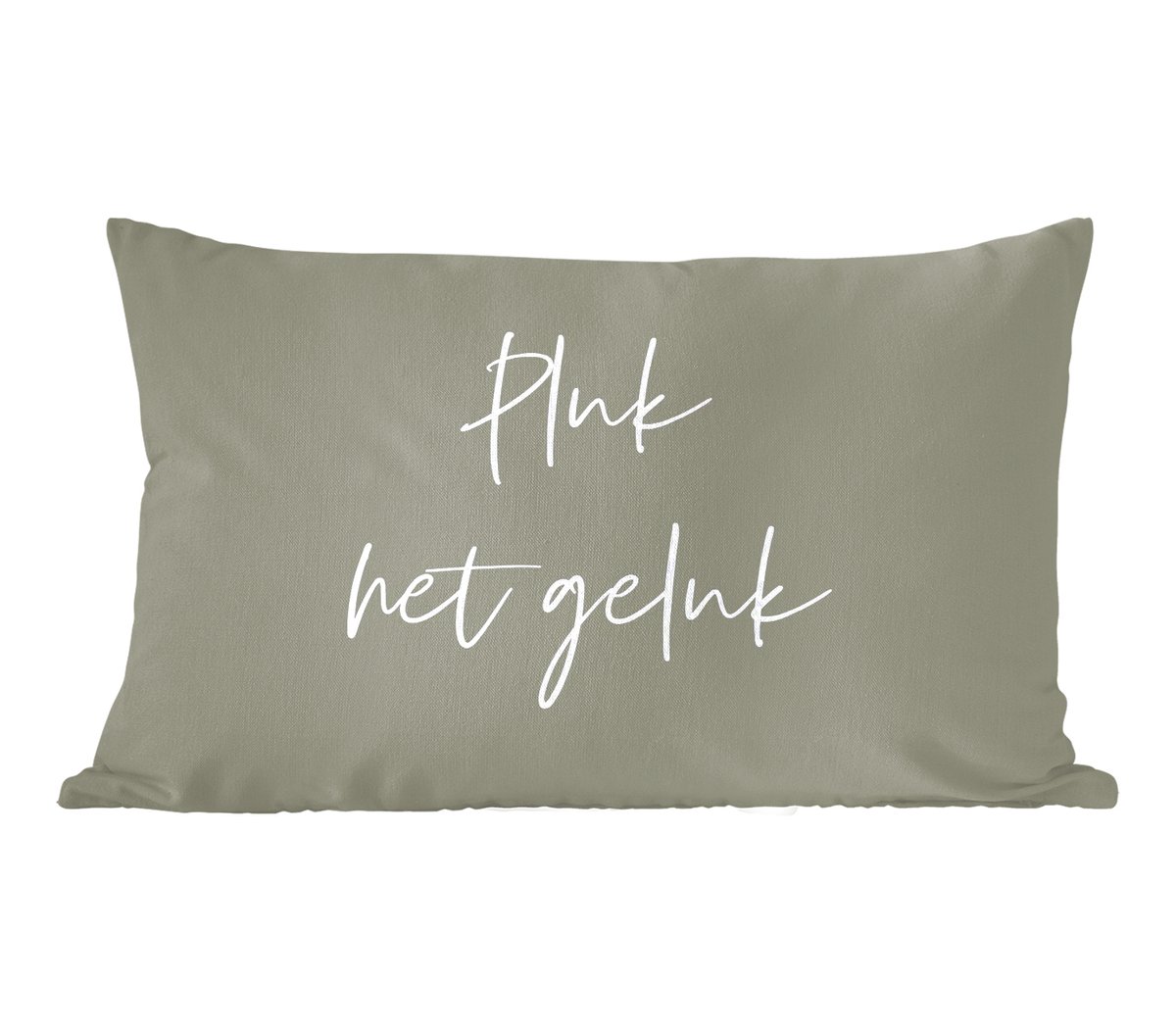 Sierkussens - Kussentjes Woonkamer - 60x40 cm - Tekst - Geluk - Pluk ...