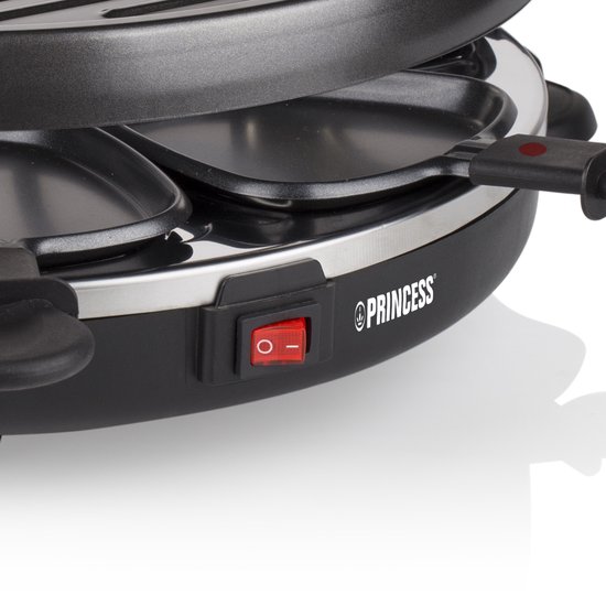 Princess Raclette Gourmetstel - 6 personen - Ronde grillplaat ...