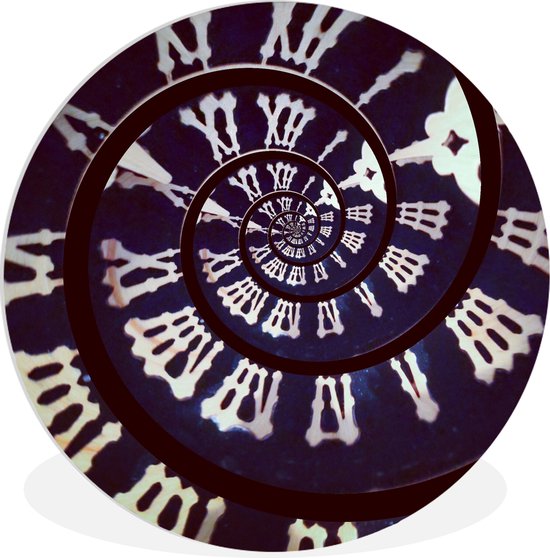 Effet Droste de chiffres romains Plaque murale cercle en plastique ...