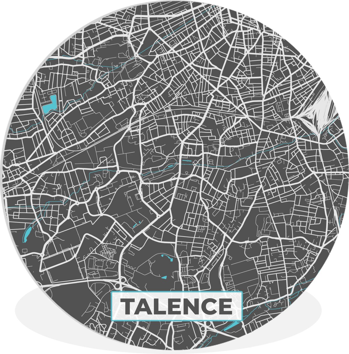 Wall Circle - Wall Circle Indoor - Talence - City Map - Map - France ...